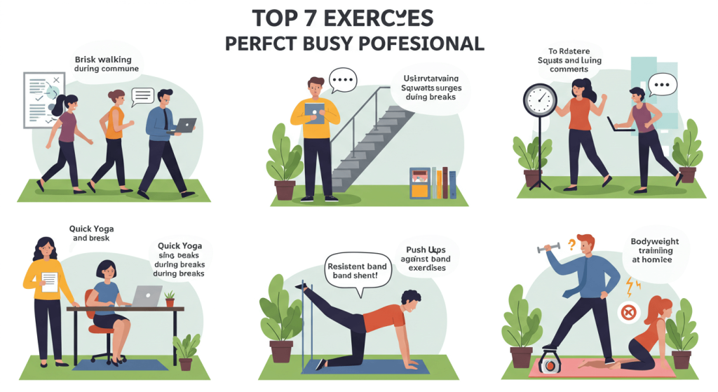 Top 7 Exercises for Busy Professionals - Open Post Blog